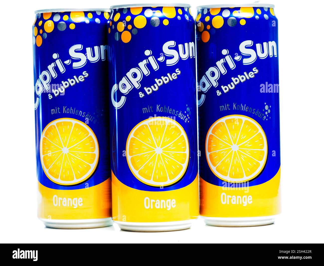 Germany - February 10, 2025: In this photo illustration, Cans Capri-Sun ...