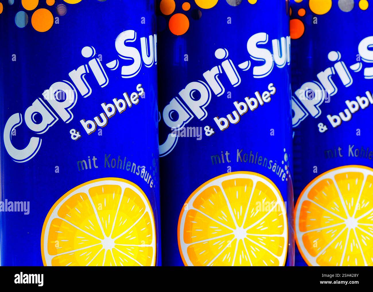 Germany - February 10, 2025: In this photo illustration, Cans Capri-Sun ...