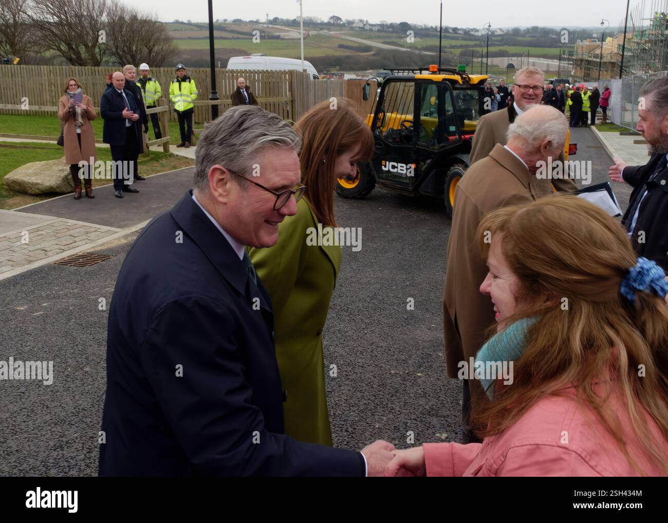 King Charles Escorts the prime Minister Keir Starmer and deputy Angela ...