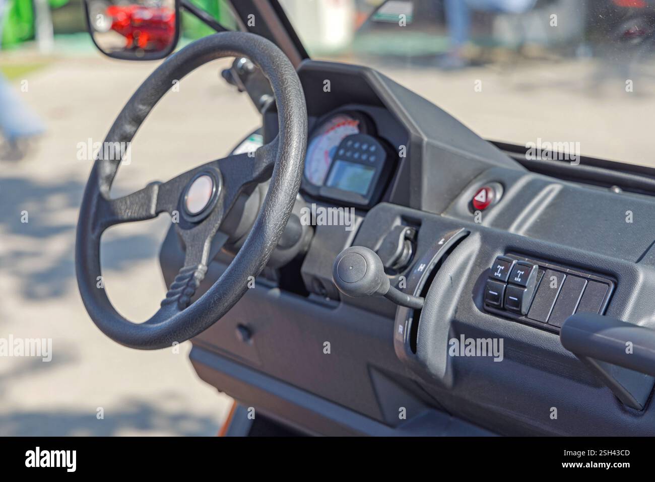 All Terrain Vehicle Cockpit Steering Wheel Gear Shifter Buttons Atv ...