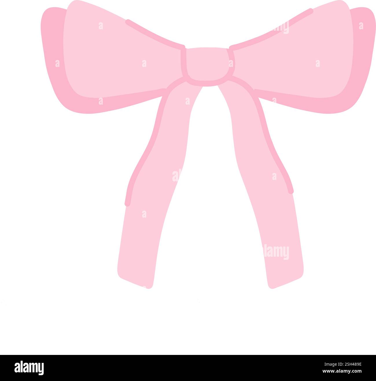Elegant pink ribbon bow design perfect for festive decorations and gift ...