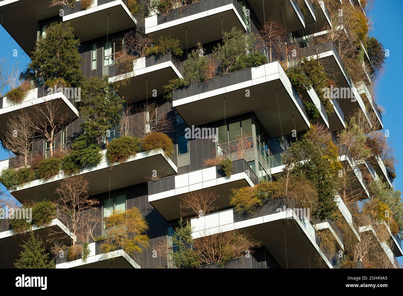 Italy, Lombardy, Milan, Bosco Verticale Residential Towers 111 Meters ...