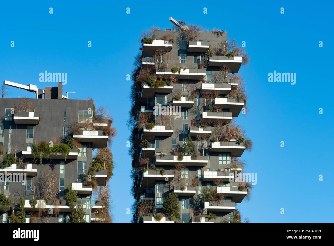 Italy, Lombardy, Milan, Bosco Verticale Residential Towers 111 Meters ...