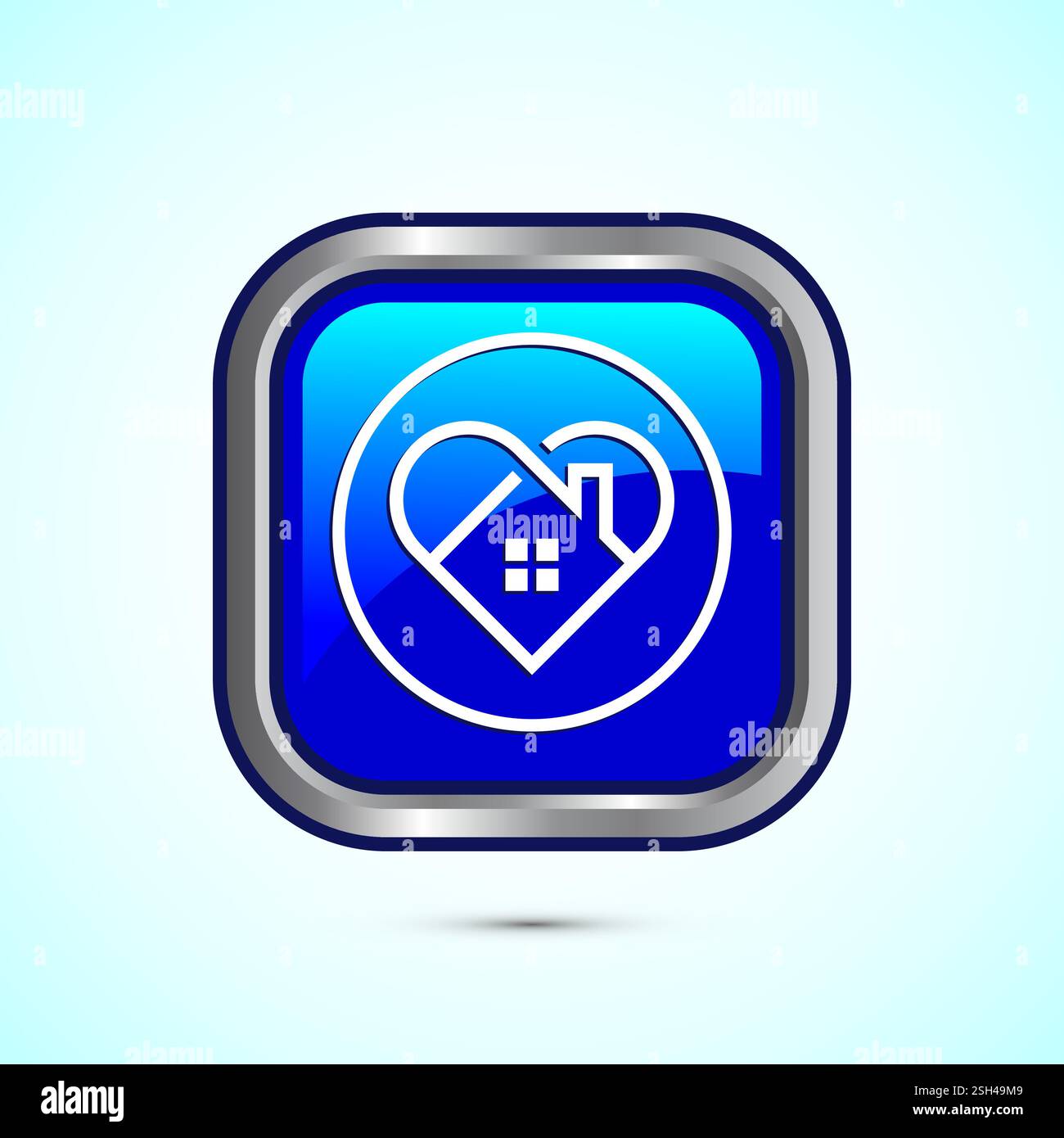 Home care icon design illustration, House care logo icon, Button design ...