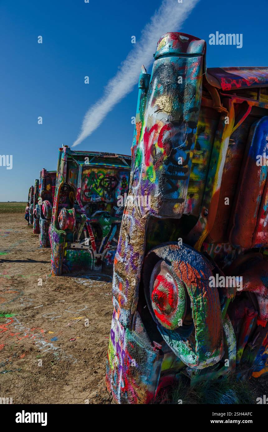 cadillac ranch amarillo texas Stock Photo - Alamy