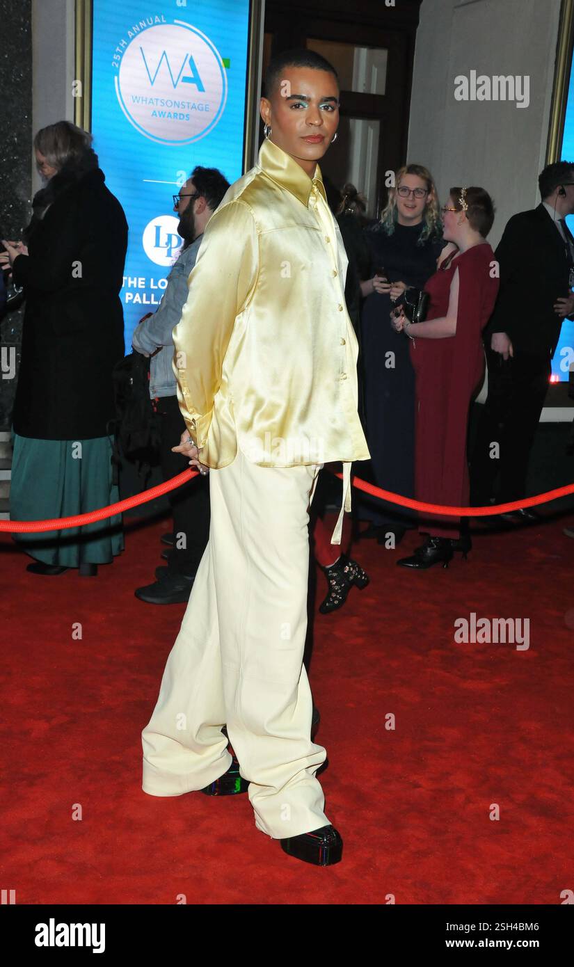 London, UK. 09th Feb, 2025. Layton Williams at the WhatsOnStage Awards ...