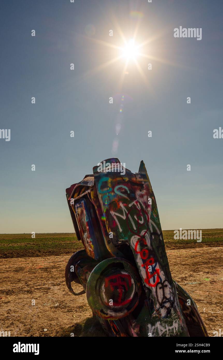 cadillac ranch amarillo texas Stock Photo - Alamy