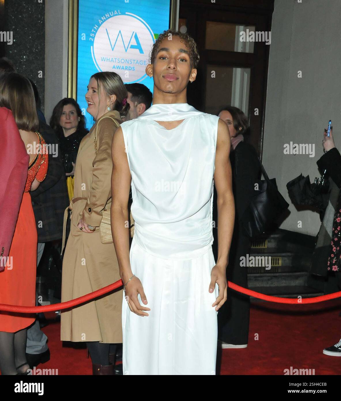 London, UK. 09th Feb, 2025. Jeevan Braich at the WhatsOnStage Awards ...