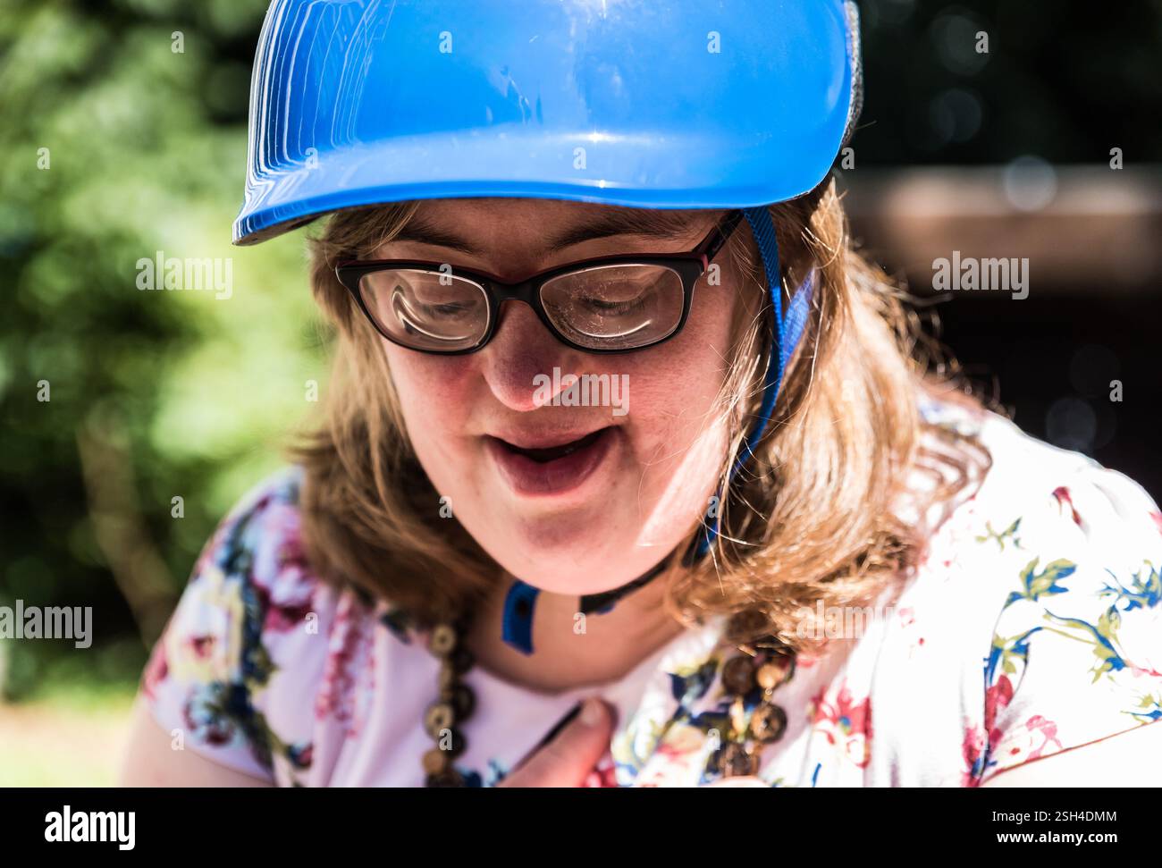 Hakendover, Flanders Belgium - 07 25 2020 Portrait of a smiling 38 year ...