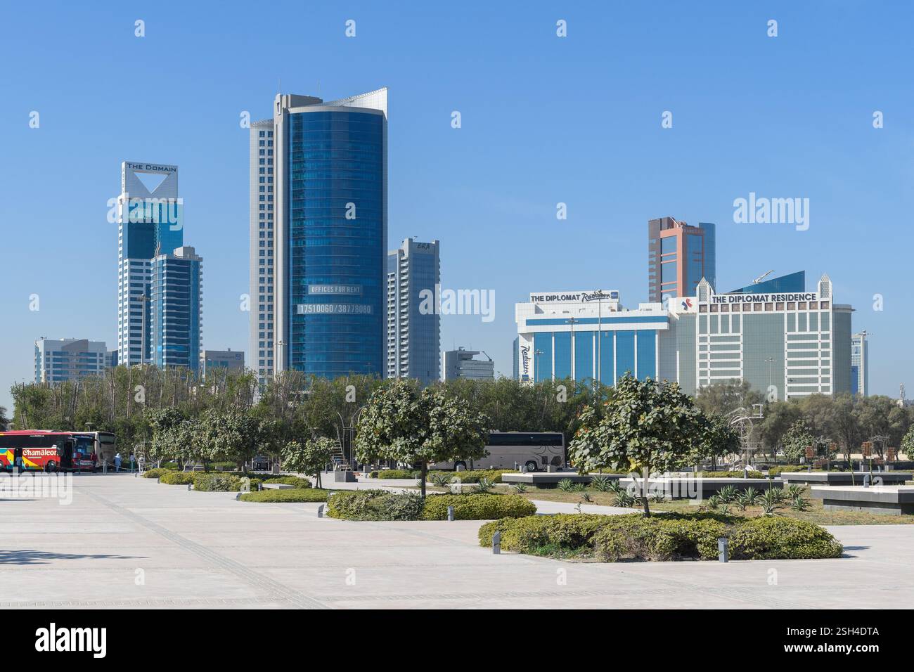 Manama, Bahrain - January 5, 2025: A view of the modern skyline ...