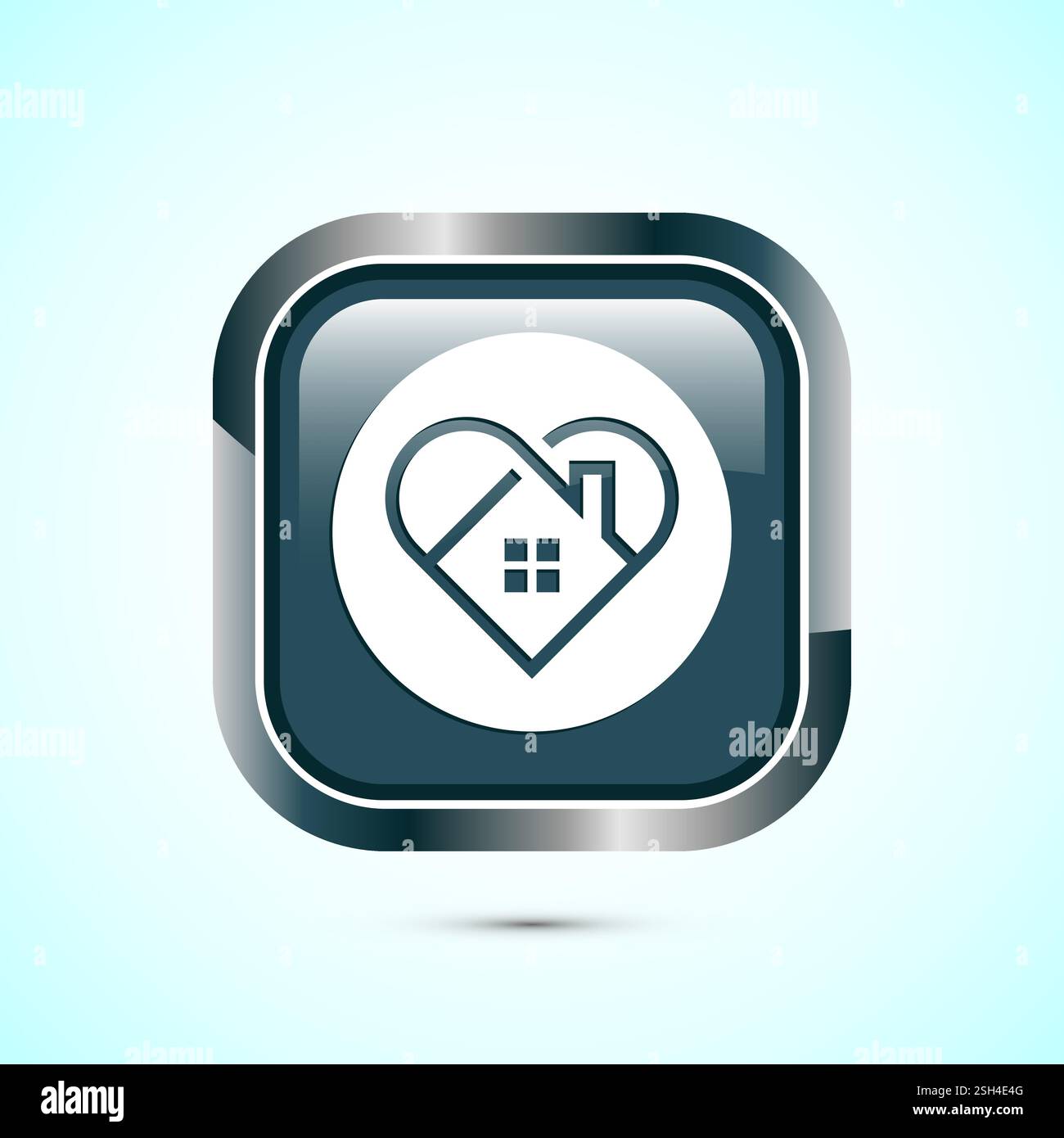 Home care icon design illustration, House care logo icon, Button design ...