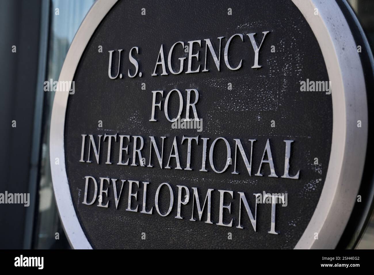 Washington, USA. 10th Feb, 2025. The seal of the US Agency for ...