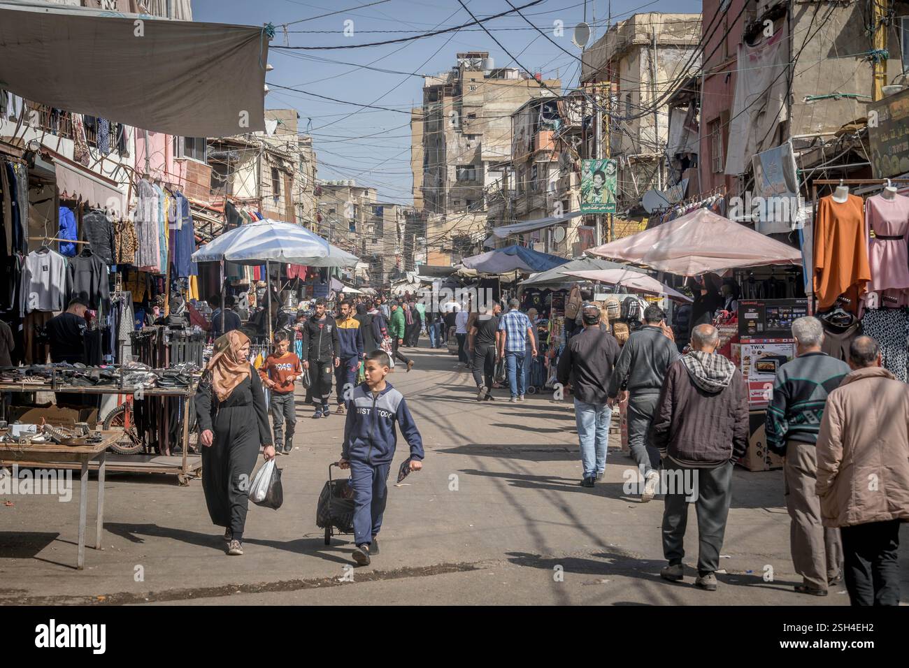 Shatila refugee camp in Beirut, Sabra neighborhood used as a ...