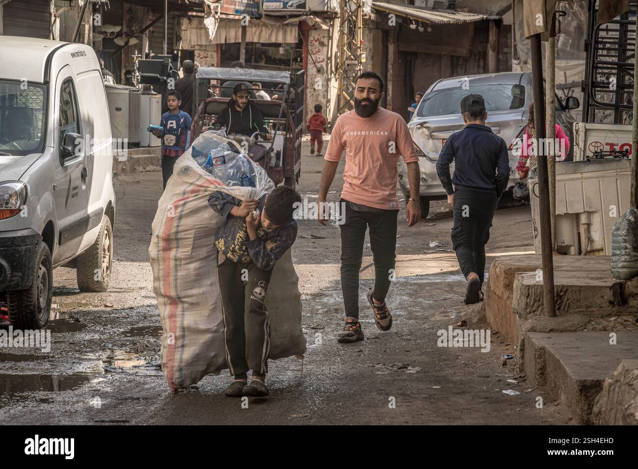 Shatila refugee camp in Beirut, Sabra neighborhood used as a ...