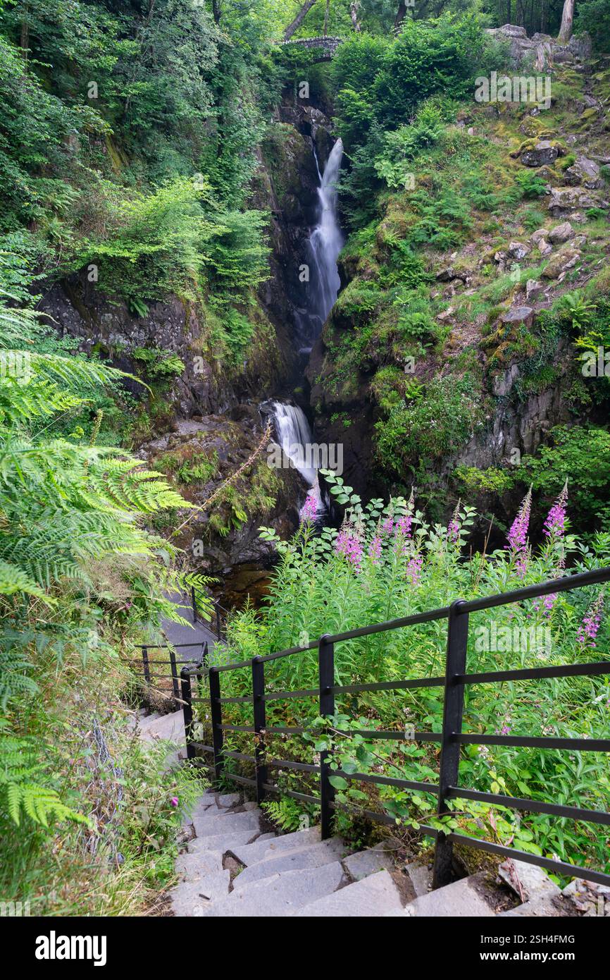 Aira Force Waterfall, Lake District, UK Stock Photo - Alamy