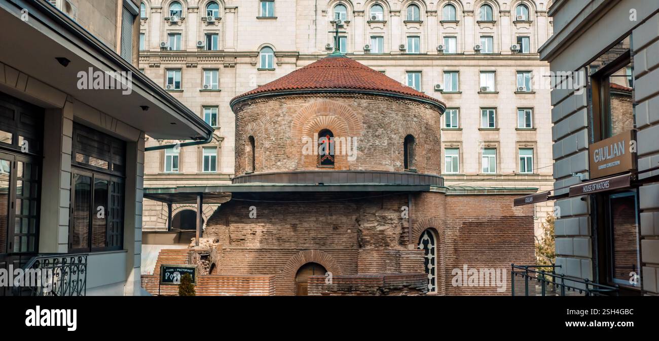 street view of Saint George Rotunda Church in Sofia, Bulgaria Stock Photo - Alamy