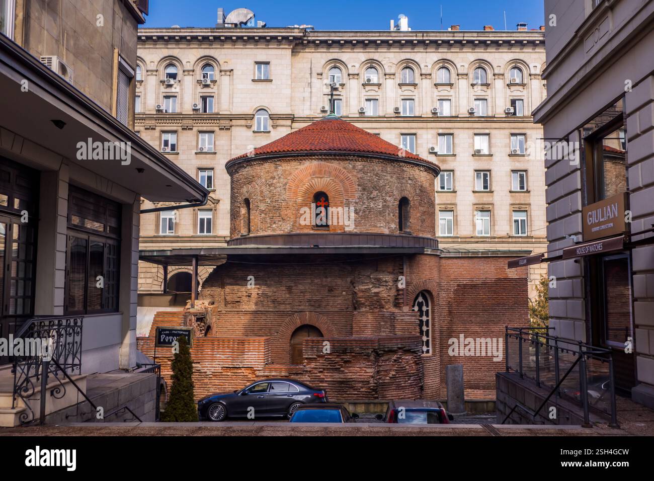 street view of Saint George Rotunda Church in Sofia, Bulgaria Stock Photo - Alamy
