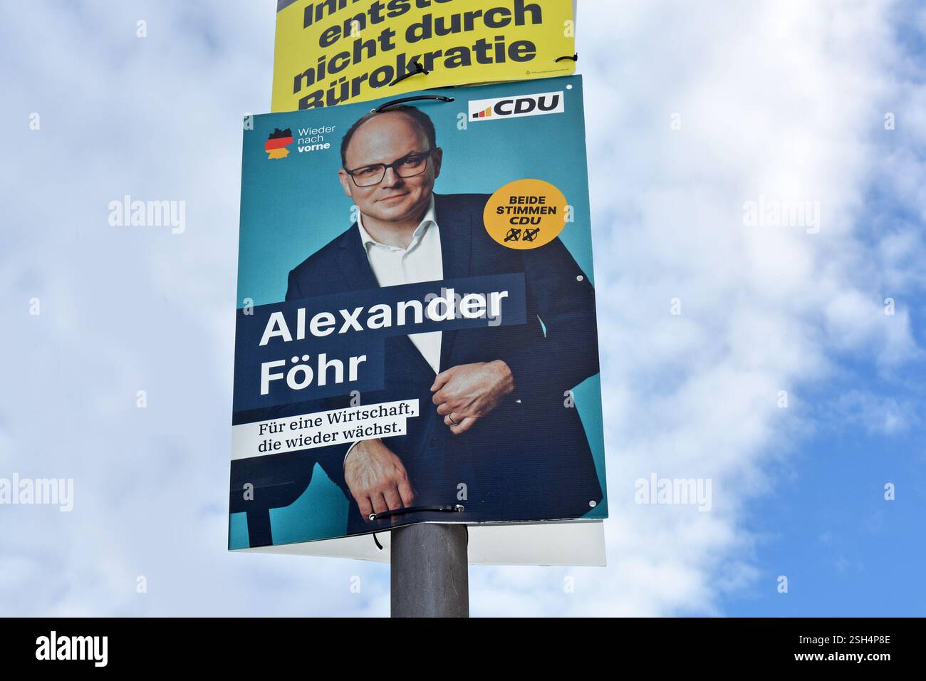 Heidelberg, Germany - January 25th 2025: Election poster for federal ...