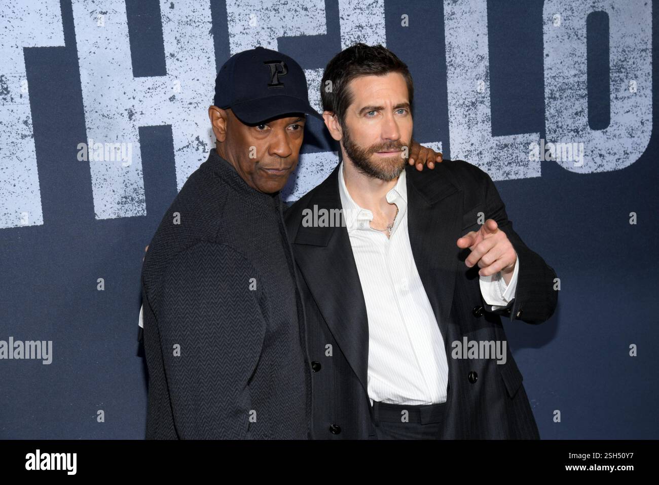 New York, USA. 10th Feb, 2025. (L-R) Denzel Washington and Jake ...