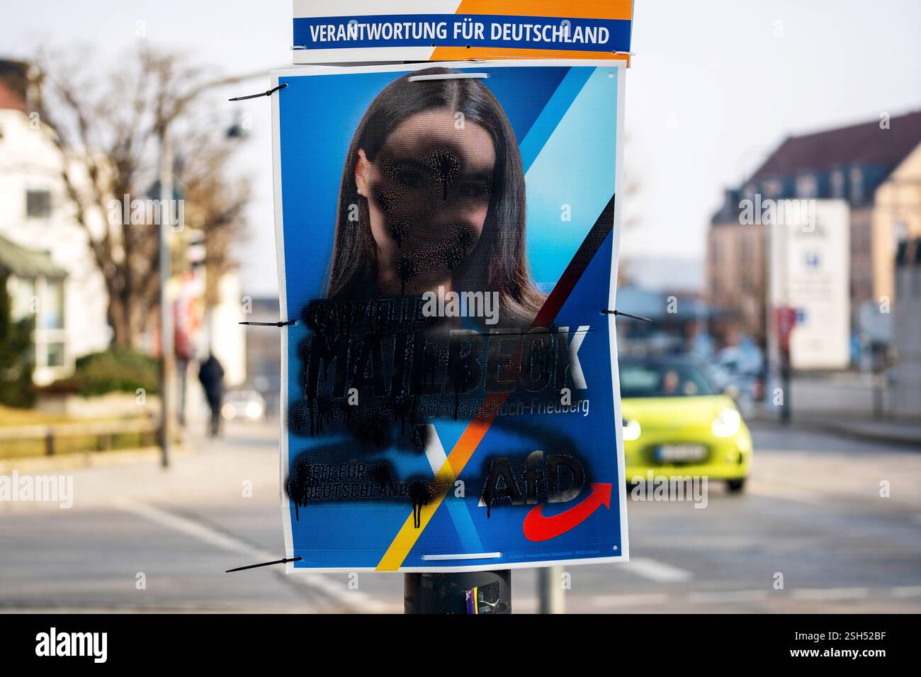 Gersthofen, Bavaria, Germany - February 10, 2025: An AfD election ...