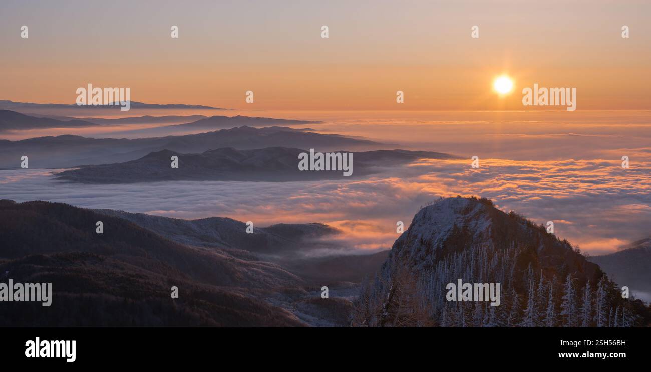 Cozia National Park at 1700m altitude, -12 degrees and winds of 60-70km ...