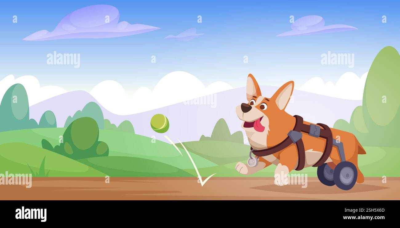 Disabilities pets. Medical background illustration of vet clinic with ...