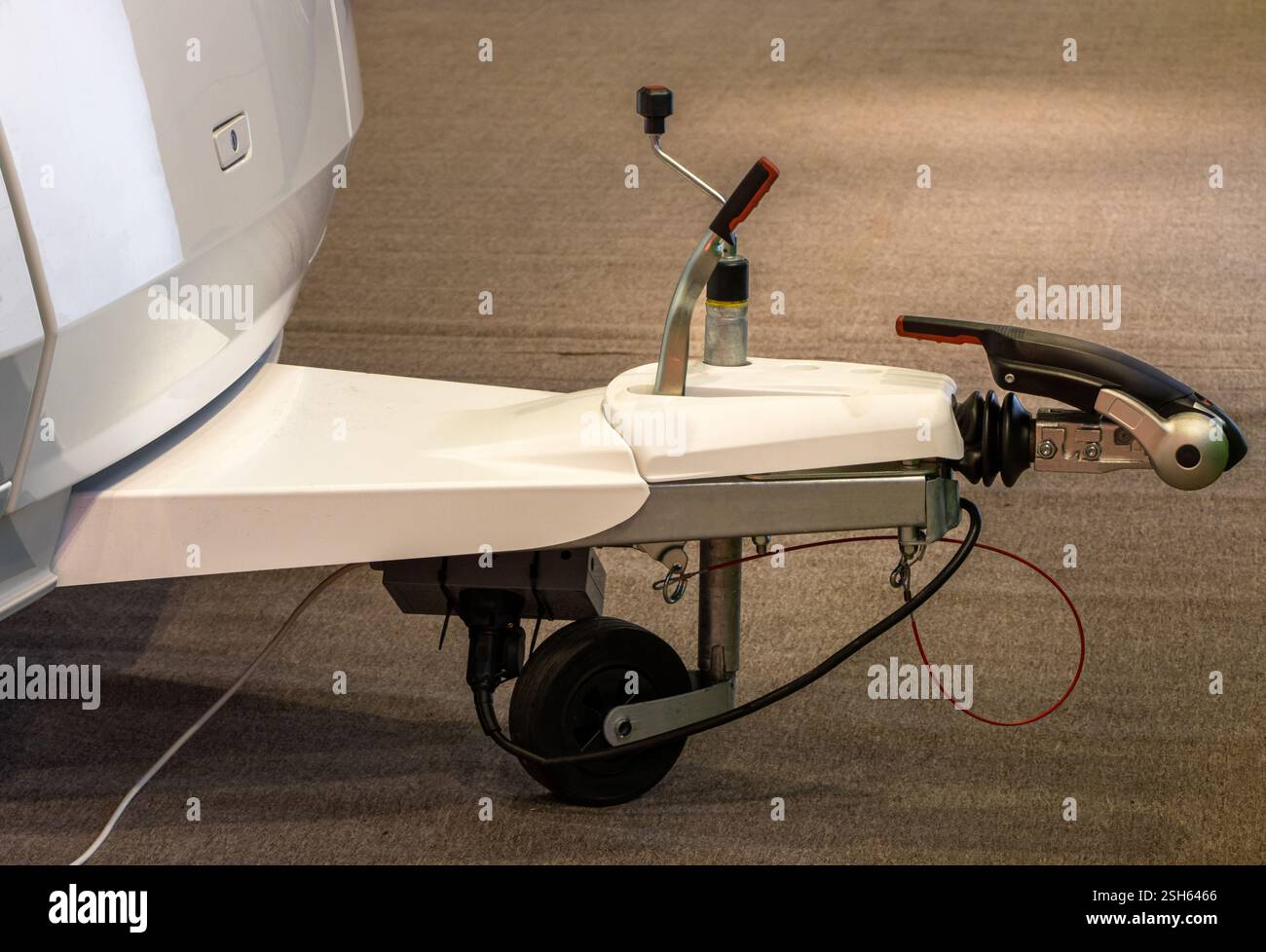 Motorhome caravan trailer hitch iron tow Stock Photo - Alamy