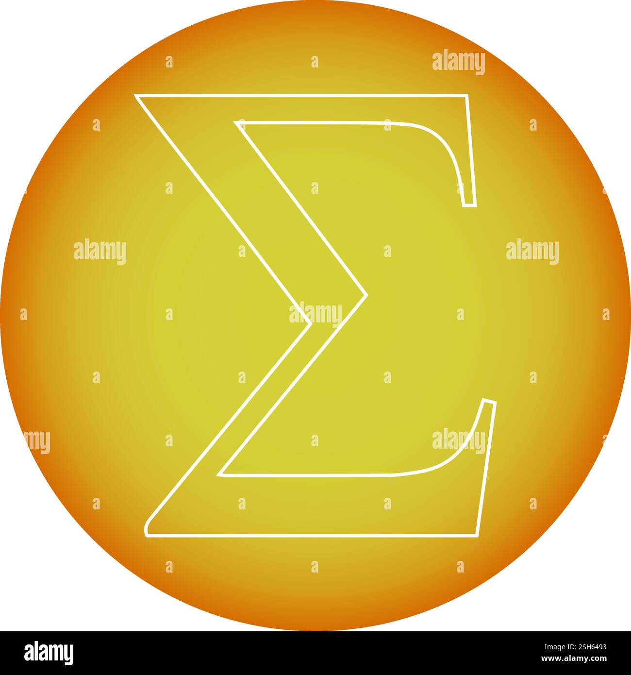 Sigma Symbol White Background, Minimalist Design Mathematical Notation ...