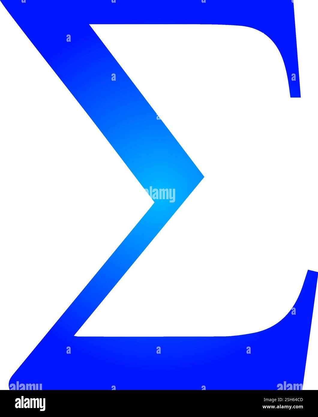 Sigma Symbol White Background, Minimalist Design Mathematical Notation ...