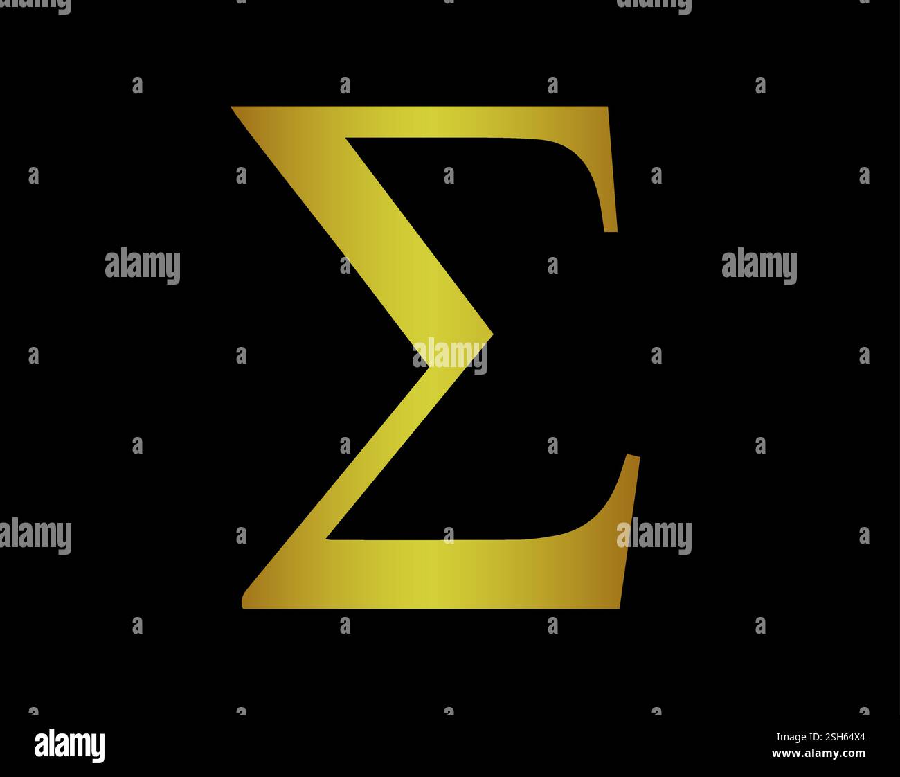 Sigma Symbol White Background Minimalist Design Mathematical Notation
