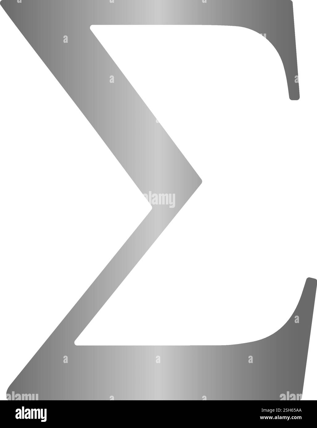 Sigma Symbol White Background, Minimalist Design Mathematical Notation ...