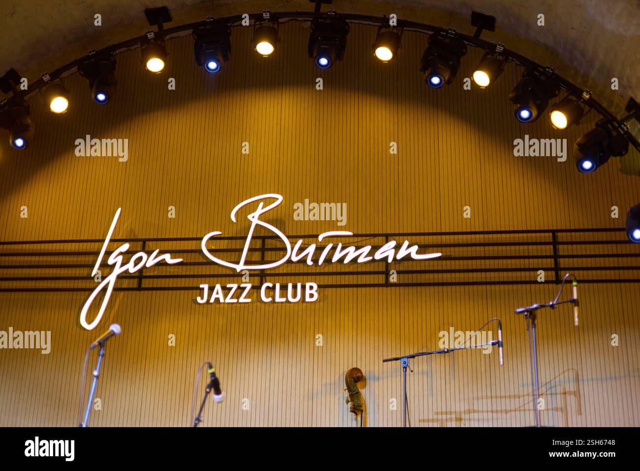 Russia, St.Petersburg, 08 February 2025: the stage of the famous Igor ...