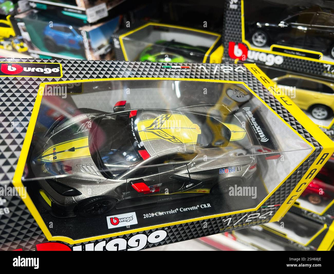 Kyiv, Ukraine - February 09, 2025: Exquisite Chevrolet Corvette C8R ...