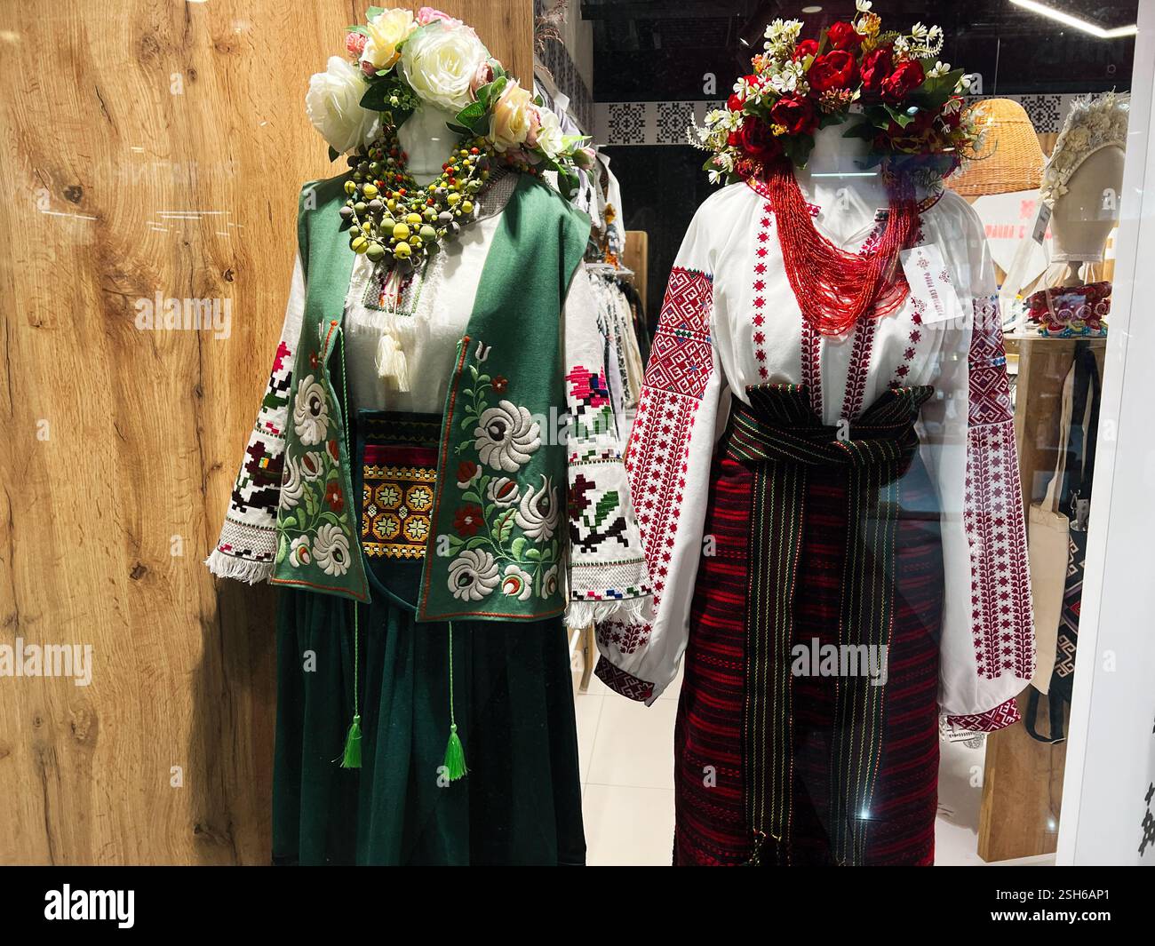 Kyiv, Ukraine - February 09, 2025: Traditional ukrainian vyshyvanka ...