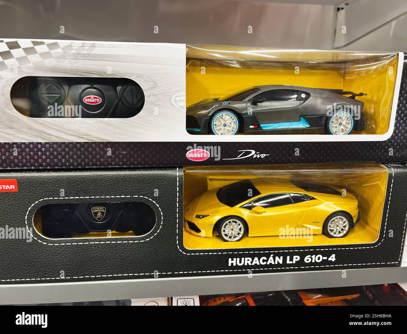 Kyiv, Ukraine - February 09, 2025: Detailed die-cast car models ...