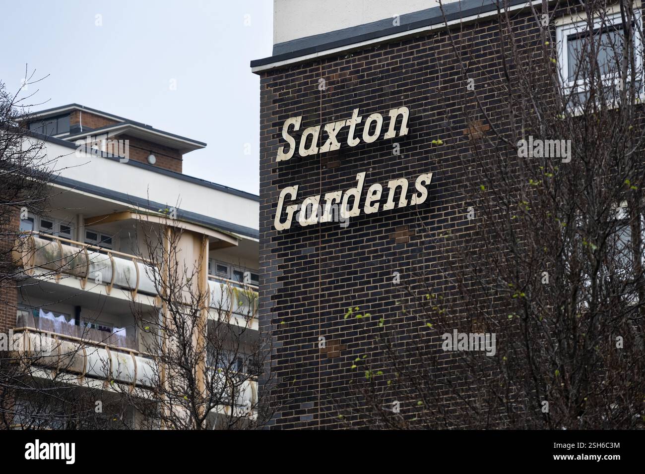 Saxton gardens lettering hi-res stock photography and images - Alamy