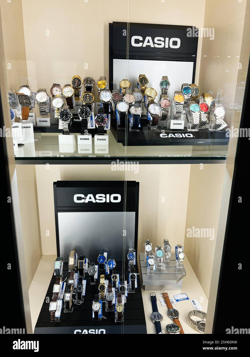 Kyiv, Ukraine - February 09, 2025: Collection of Casio watches ...