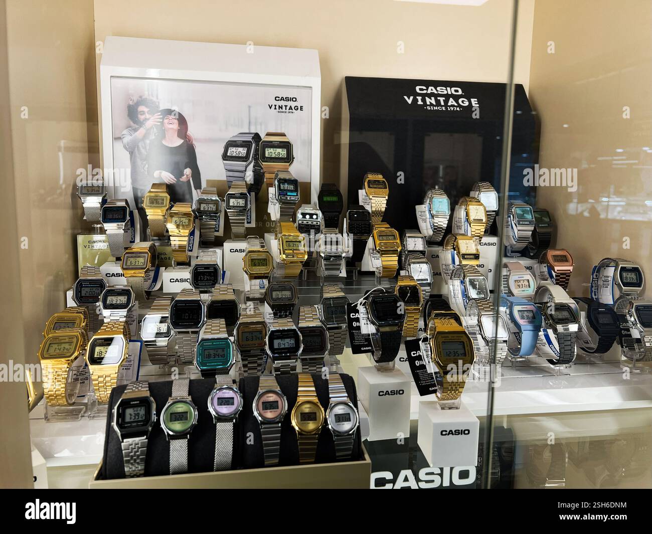 Kyiv, Ukraine - February 09, 2025: Collection of Casio Vintage watches ...