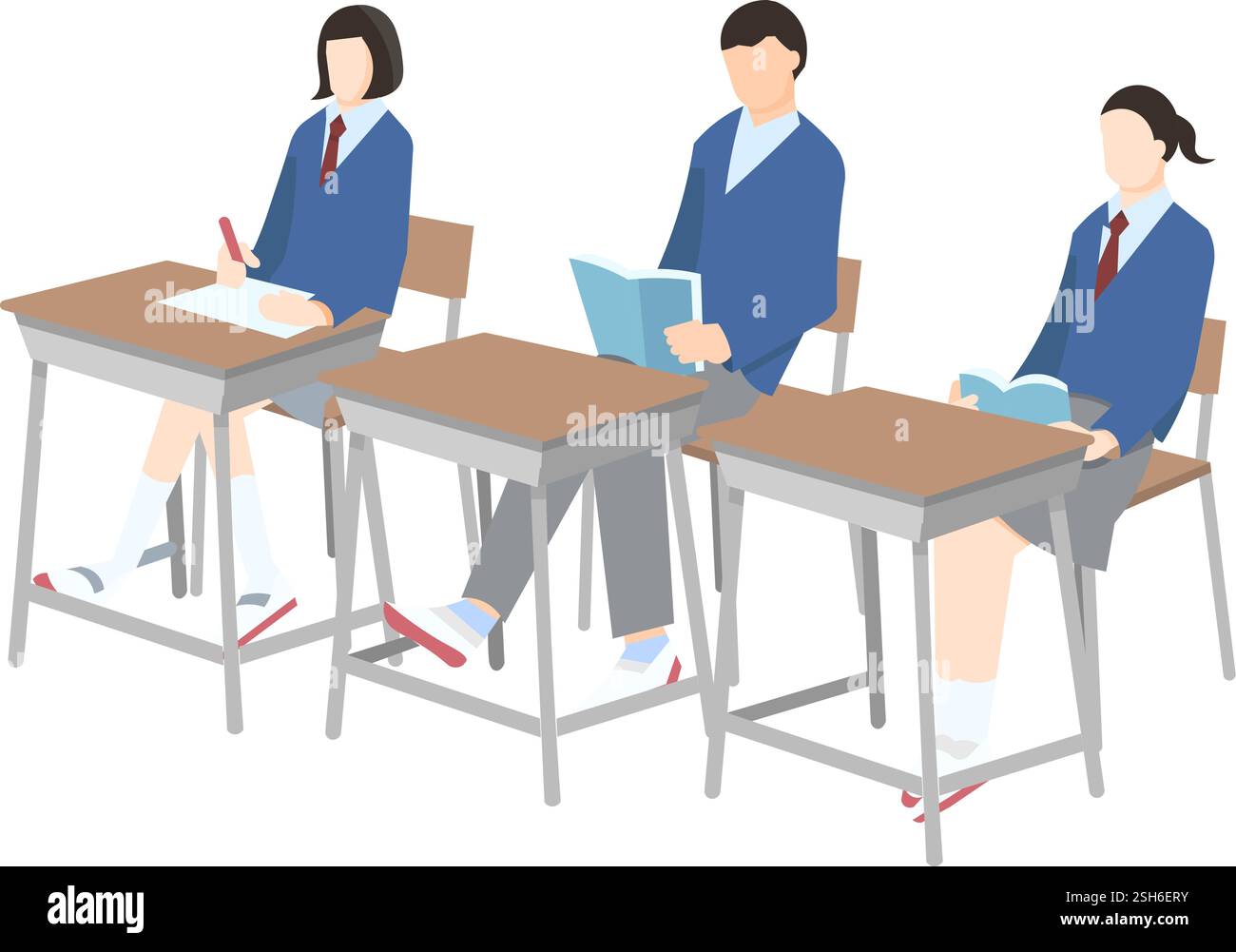 Woman teacher school icons Cut Out Stock Images & Pictures - Alamy