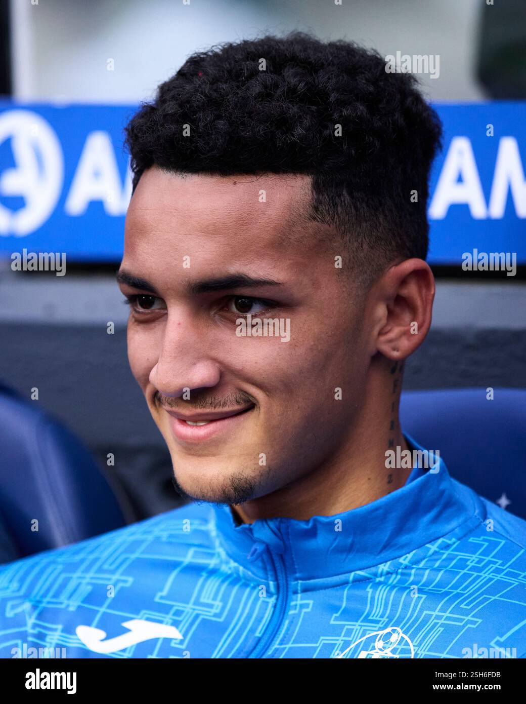 Alvaro Rodriguez of Getafe CF looks on during the LaLiga EA Sports ...