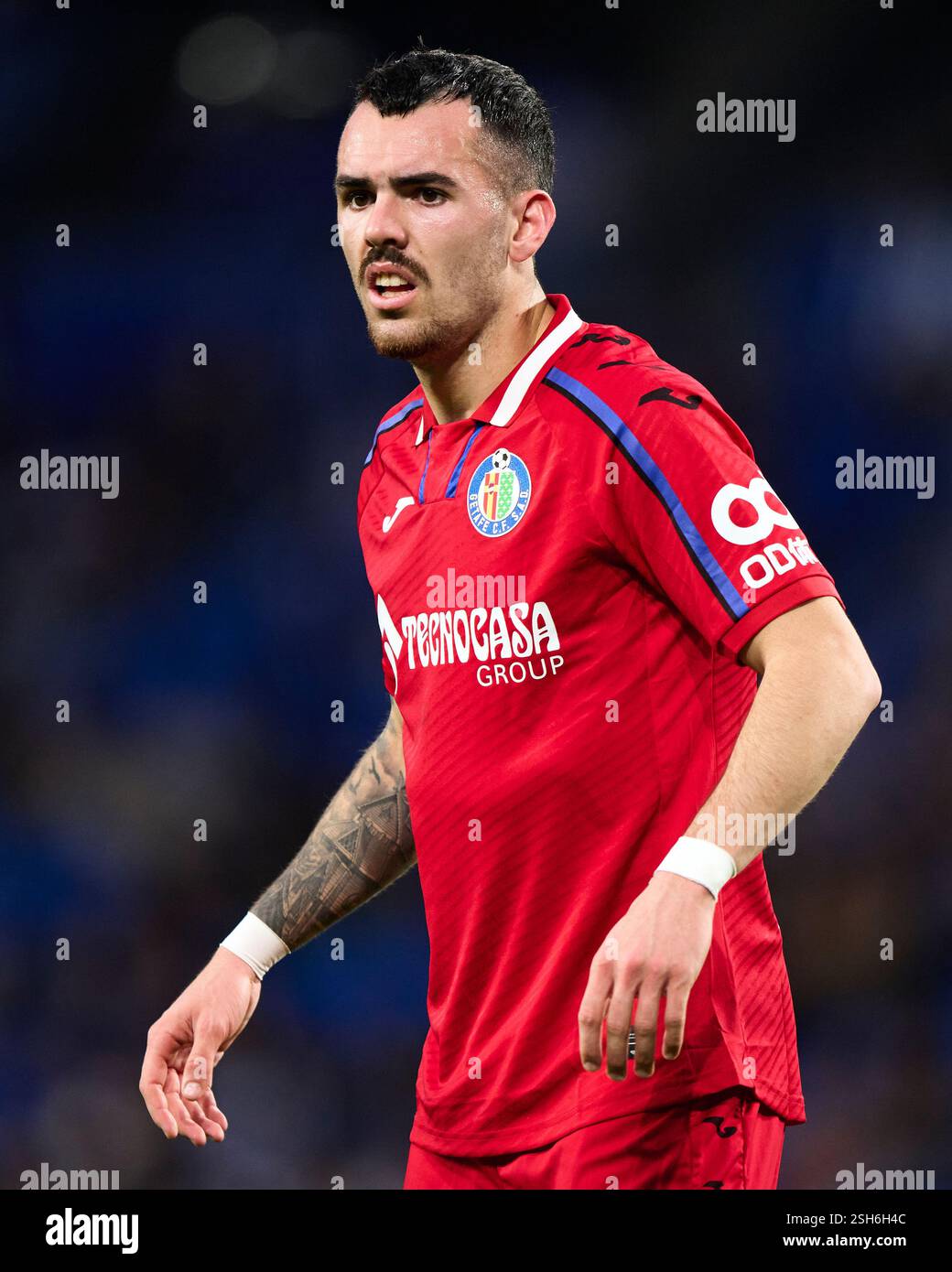 Alex Sola of Getafe CF looks on during the LaLiga EA Sports match ...