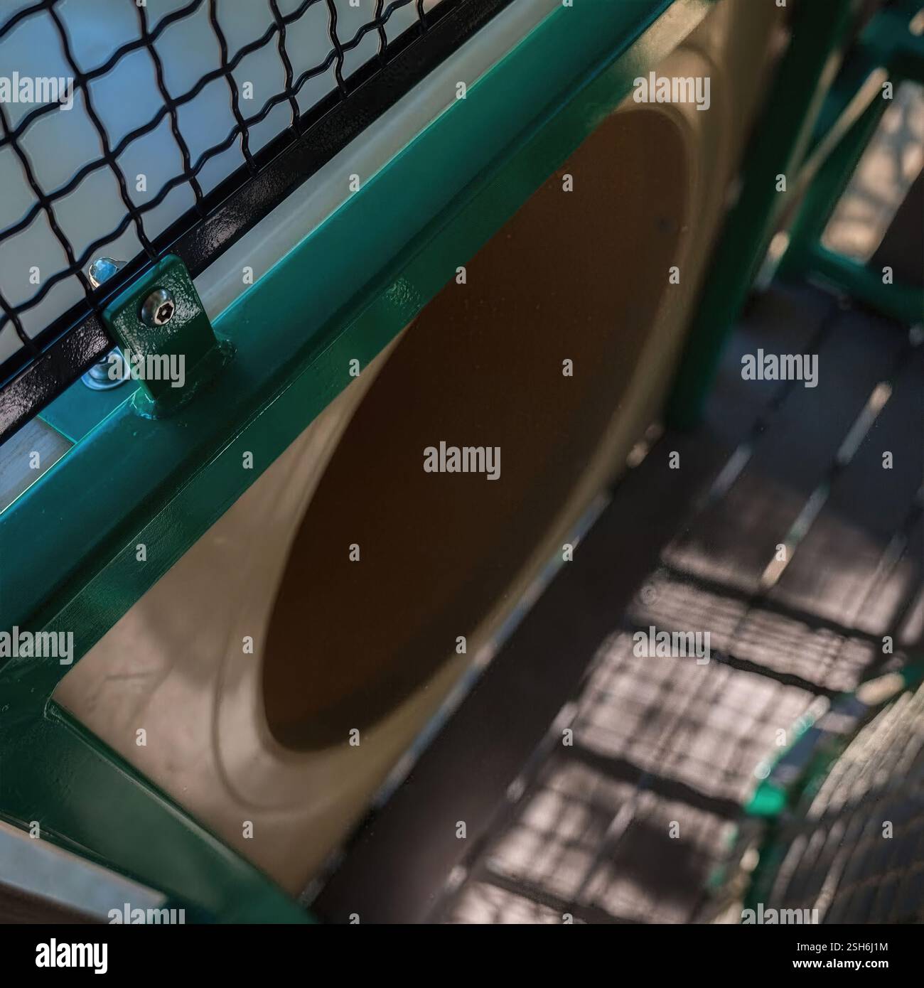 Detail of Playground Slide Entrance: Intricate details of a playground ...