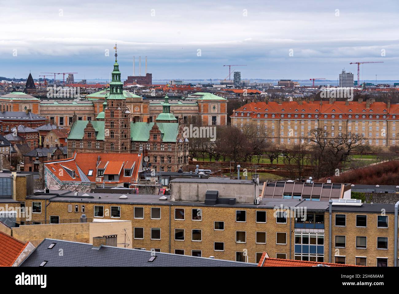 Winter Scenes at Rundetarn Tower. Copenhague, Denmark Stock Photo - Alamy
