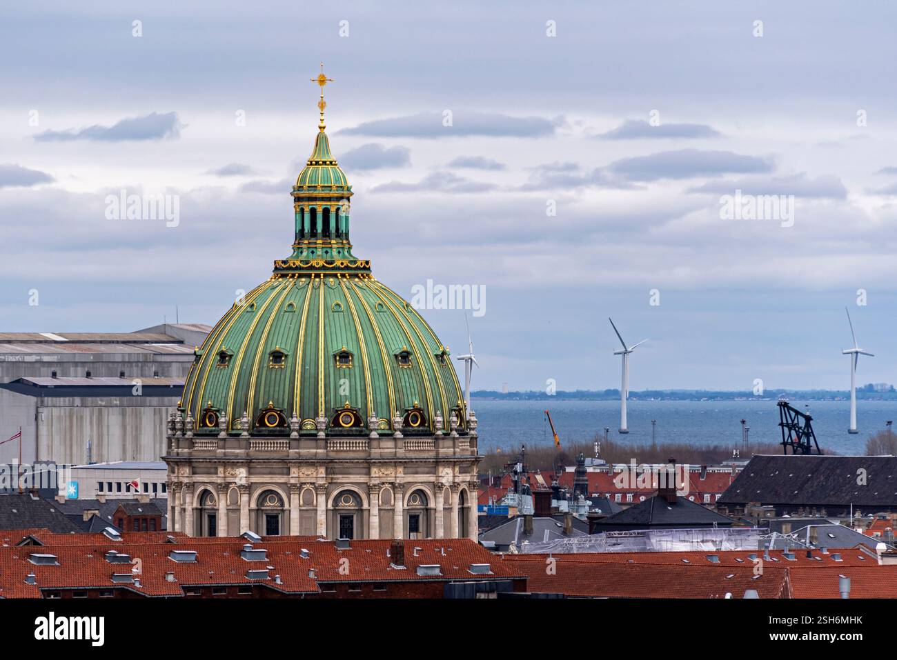 Winter Scenes at Rundetarn Tower. Copenhague, Denmark Stock Photo - Alamy