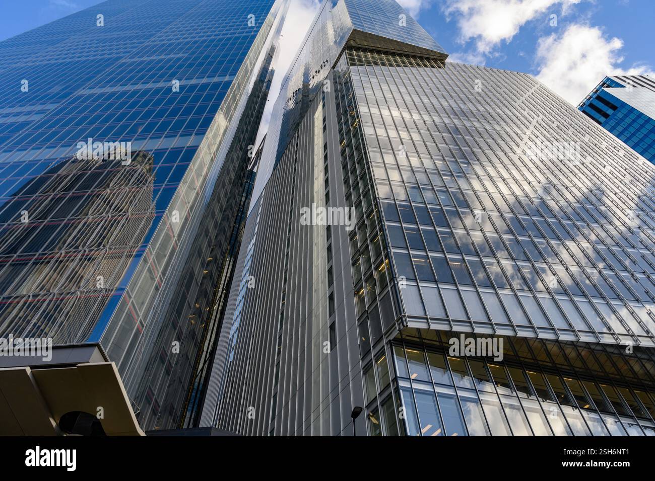 British high rise office buildings in the city of London financial ...