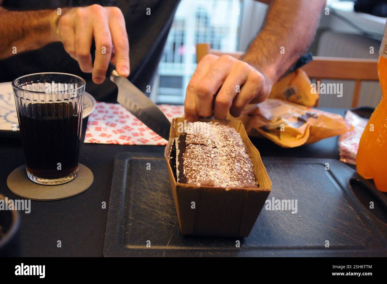 Copenhagen/ DenmarK/10 february 2025/Chcolate cake for family gethering ...