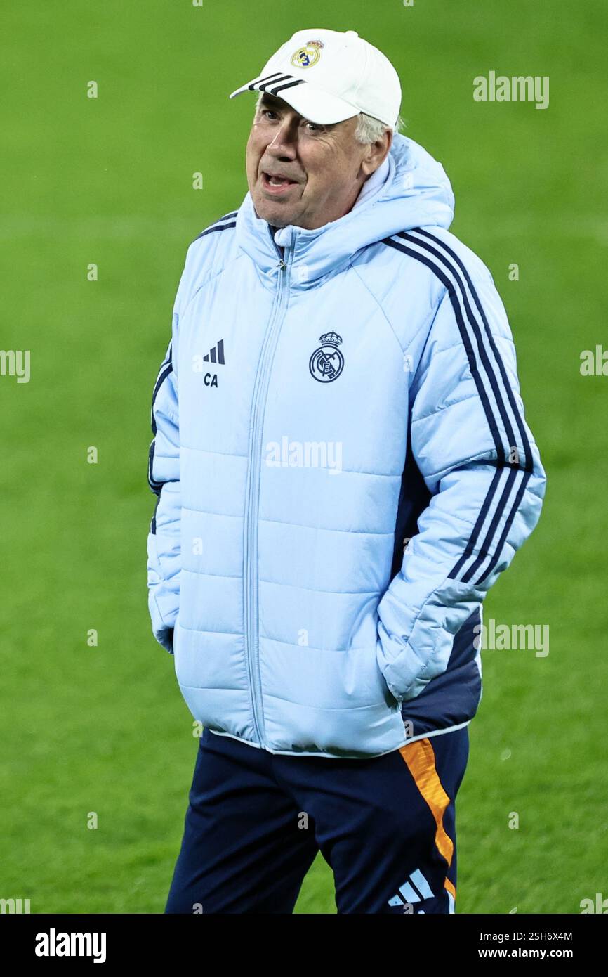 Carlo Ancelotti manager of Real Madrid during the UEFA Champions League ...