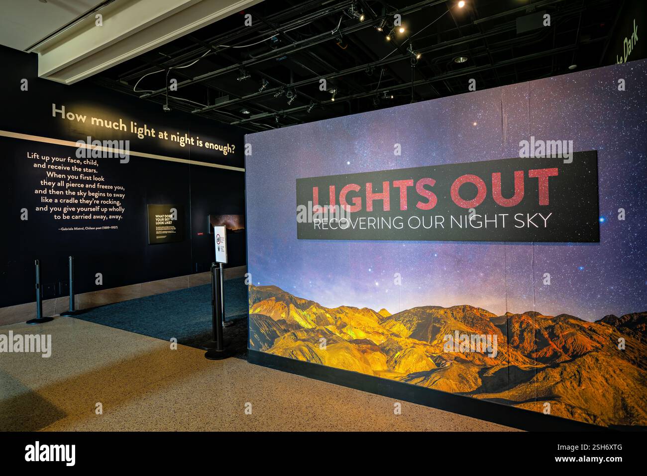 WASHINGTON DC, United States — The "Lights Out" exhibit at the ...