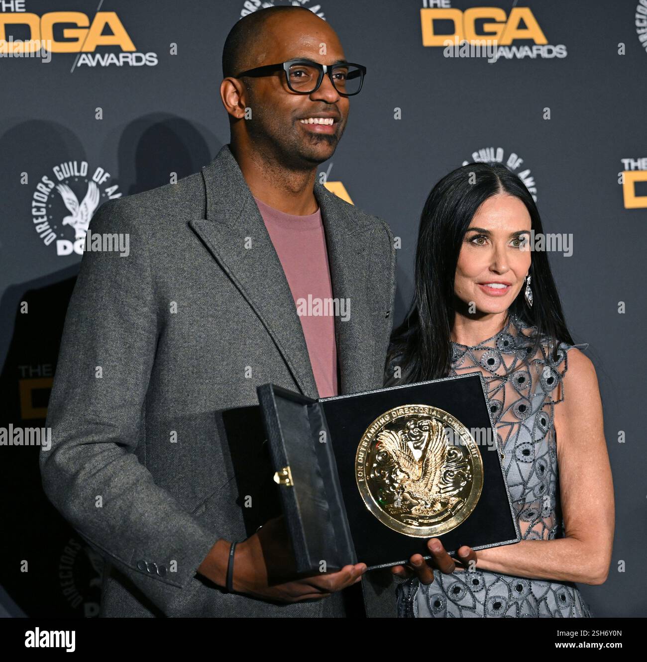 Beverly Hills, United States. 08th Feb, 2025. Demi Moore (R) and ...