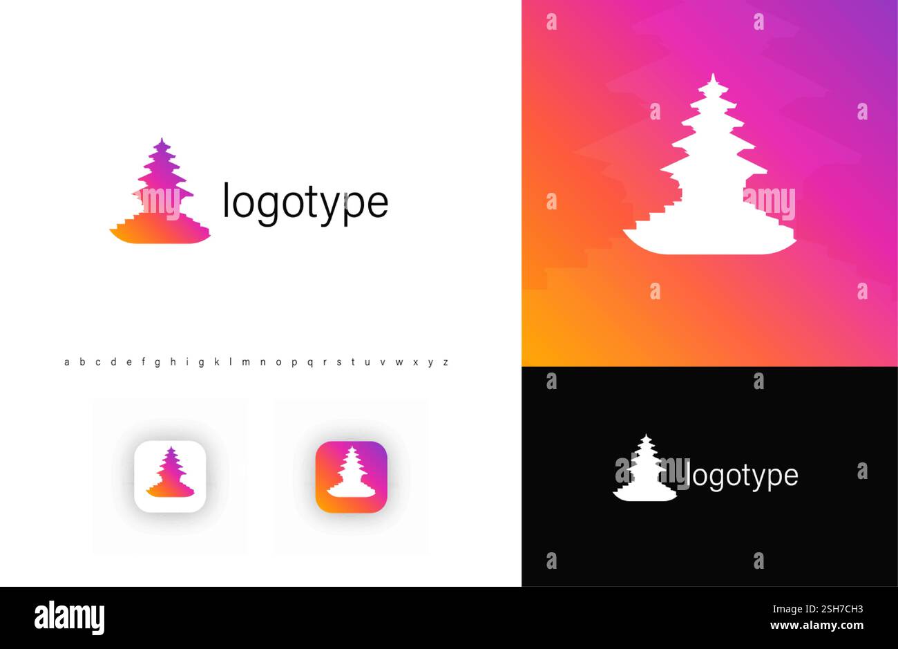 Nyatapola temple pagoda Stock Vector Images - Alamy